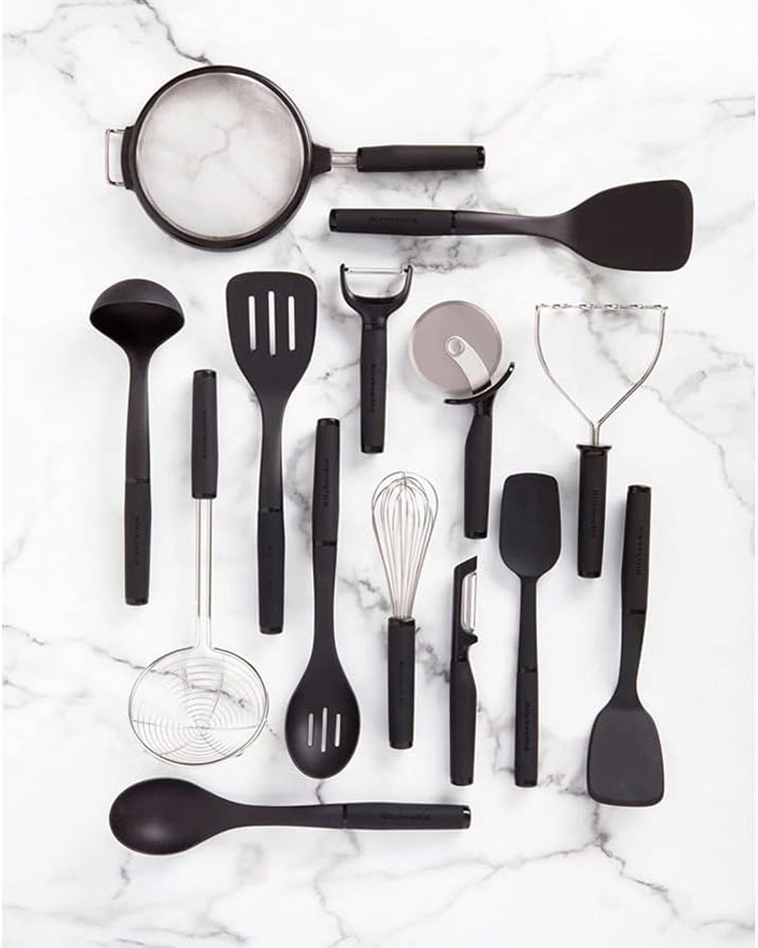 descascador 22cm em aço inox e silicone preto soft touch kitchenaid ...