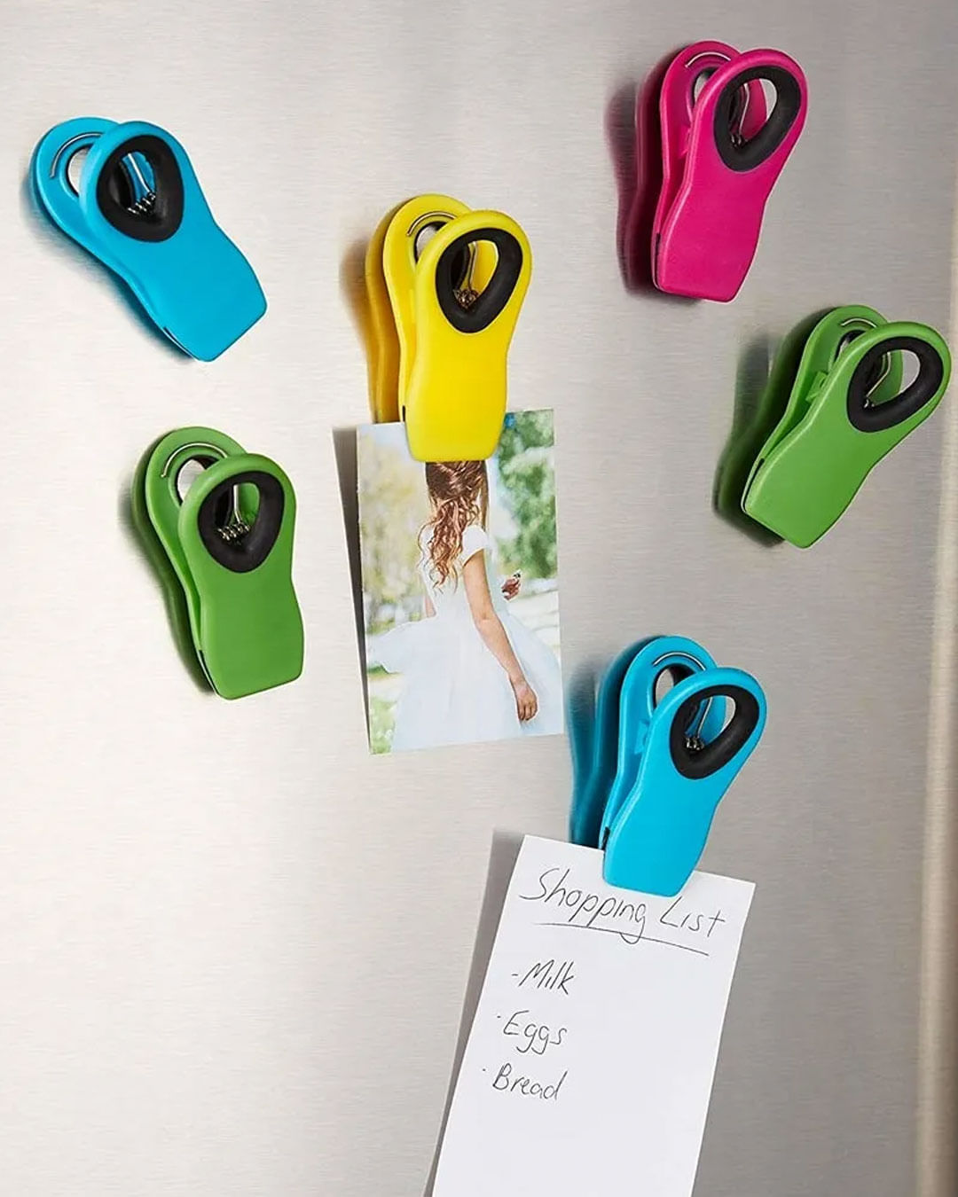 conjunto de 6 clips magnéticos coloridos tovolo - Toolbox